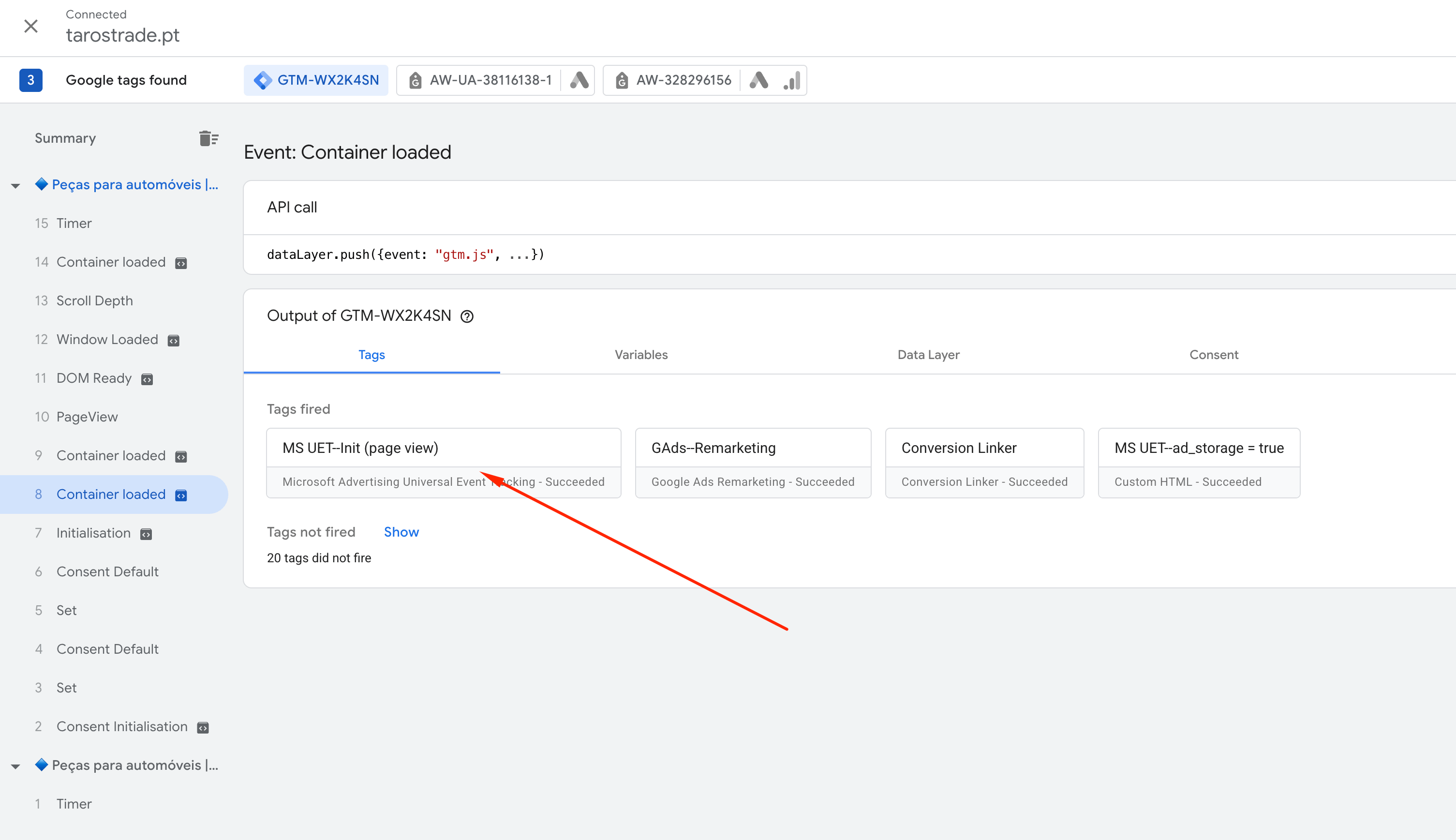 Implementation of UET tags for Consent Mode using the official UET GTM ...
