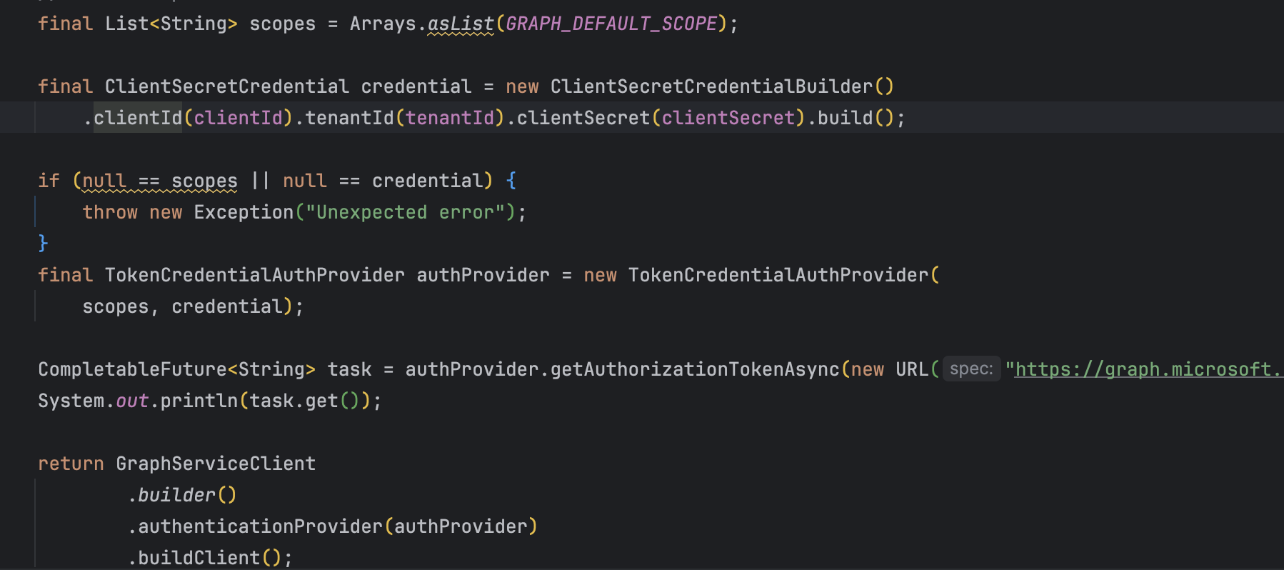 Getting "Either scp or roles claim need to be present in the token" using Microsoft Graph SDK ...