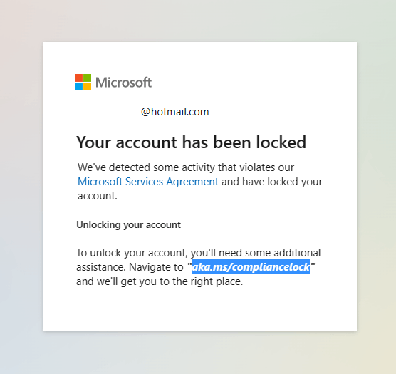 How do I get my suspended account back?? - Microsoft Q&A
