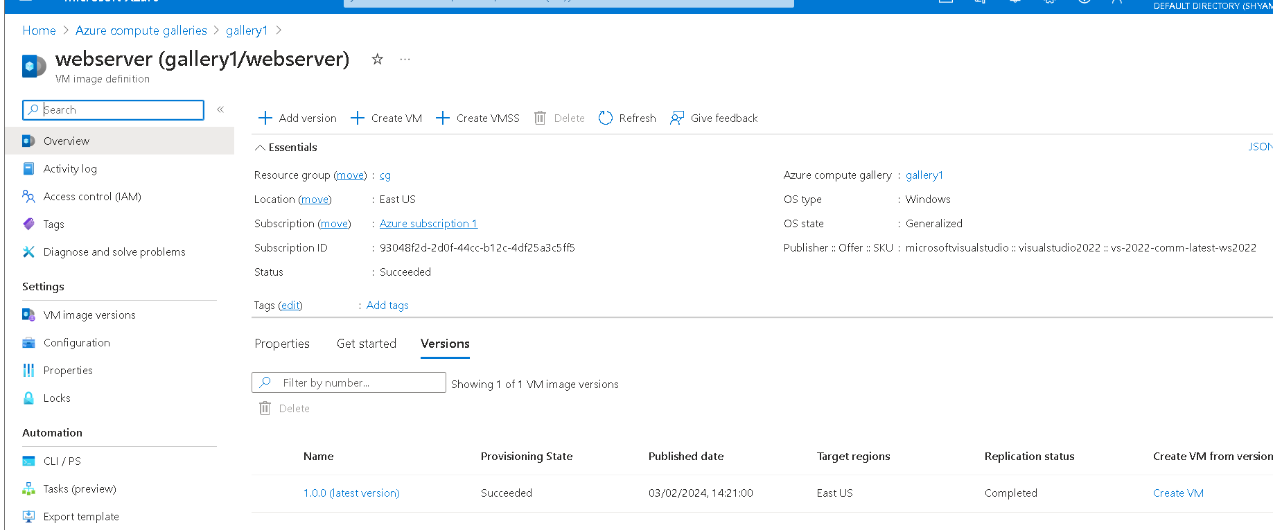 Details About Compute Gallery Microsoft Q A