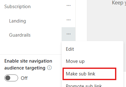 How can I create a sub-sub link in SharePoint? - Microsoft Q&A