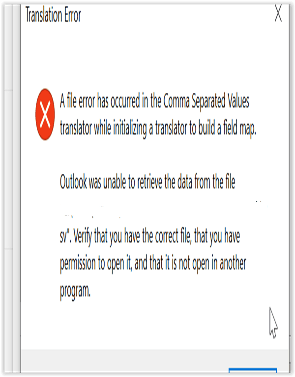 Error importing CSV file to Calendar - Microsoft Q&A