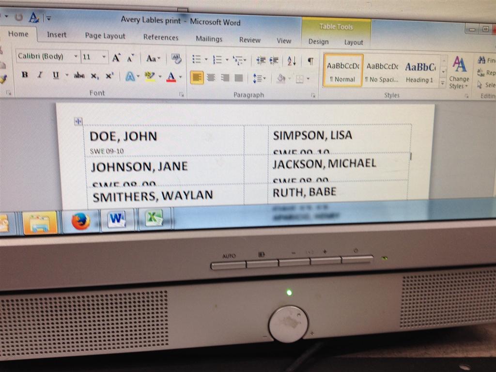 Print labels- how do I have different formatting for different lines on ...