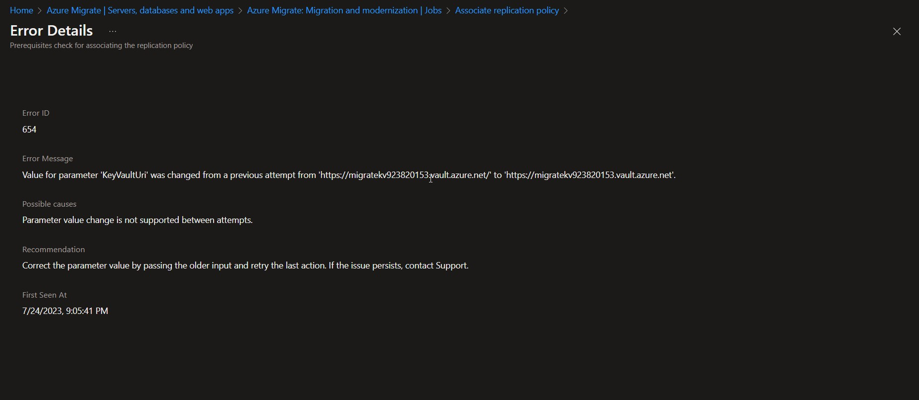 Az.Migrate Initialize-AzMigrateReplicationInfrastructure command fails with error: Cannot ...