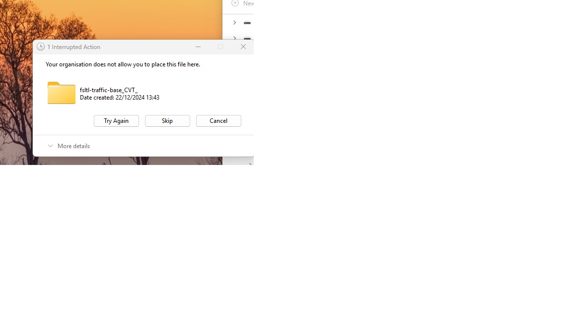 Error when moving folders between to drives - Microsoft Q&A