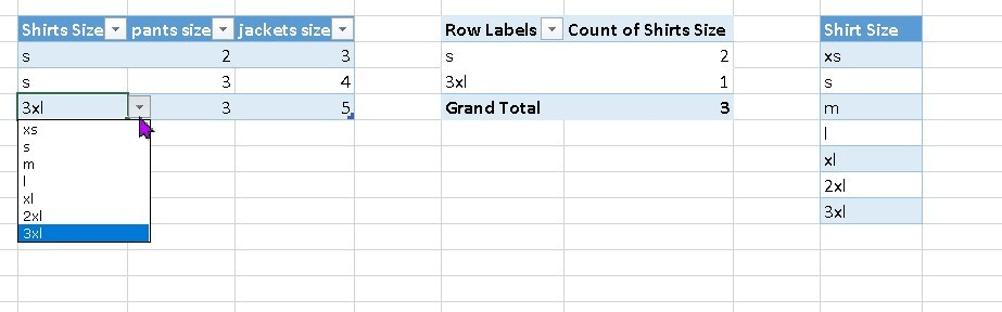 Uniform order on Excel - Microsoft Q&A