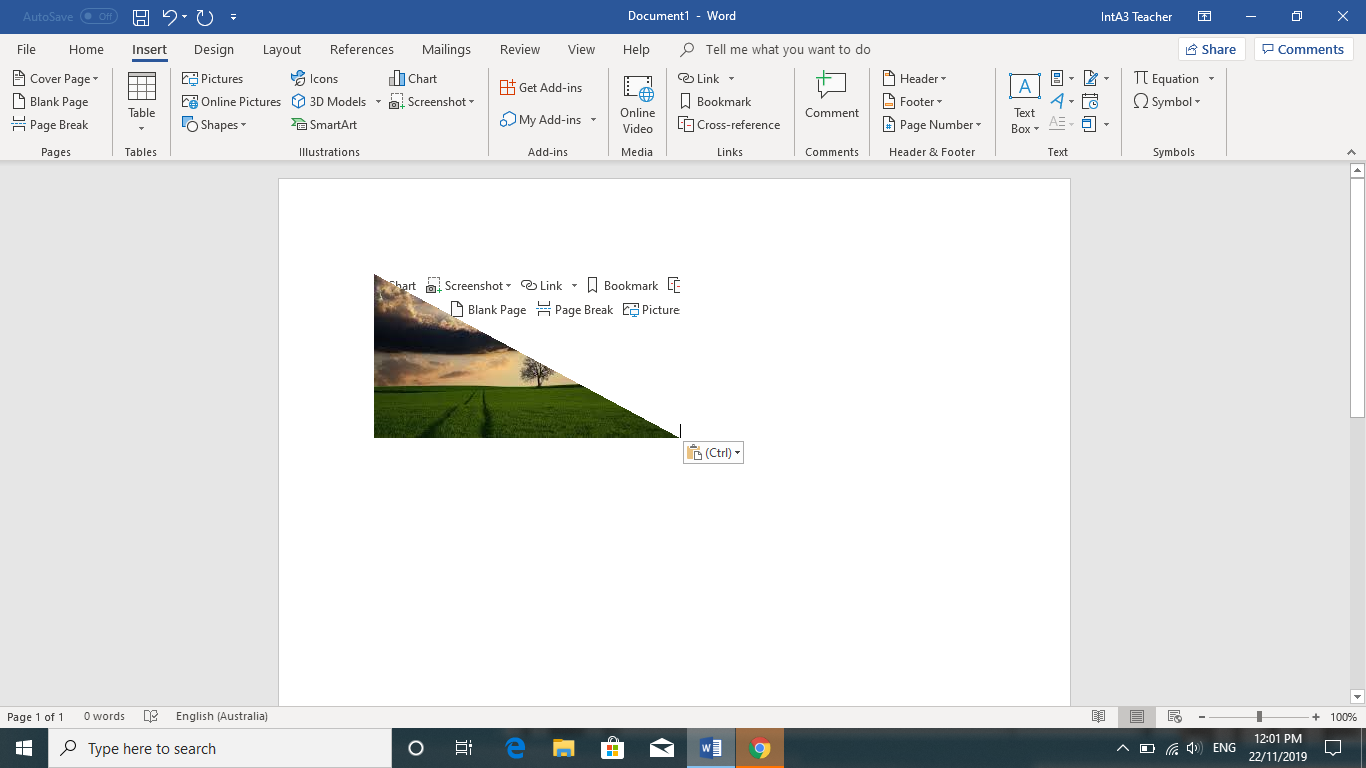 Incorrect Picture Insert - Microsoft Q&A