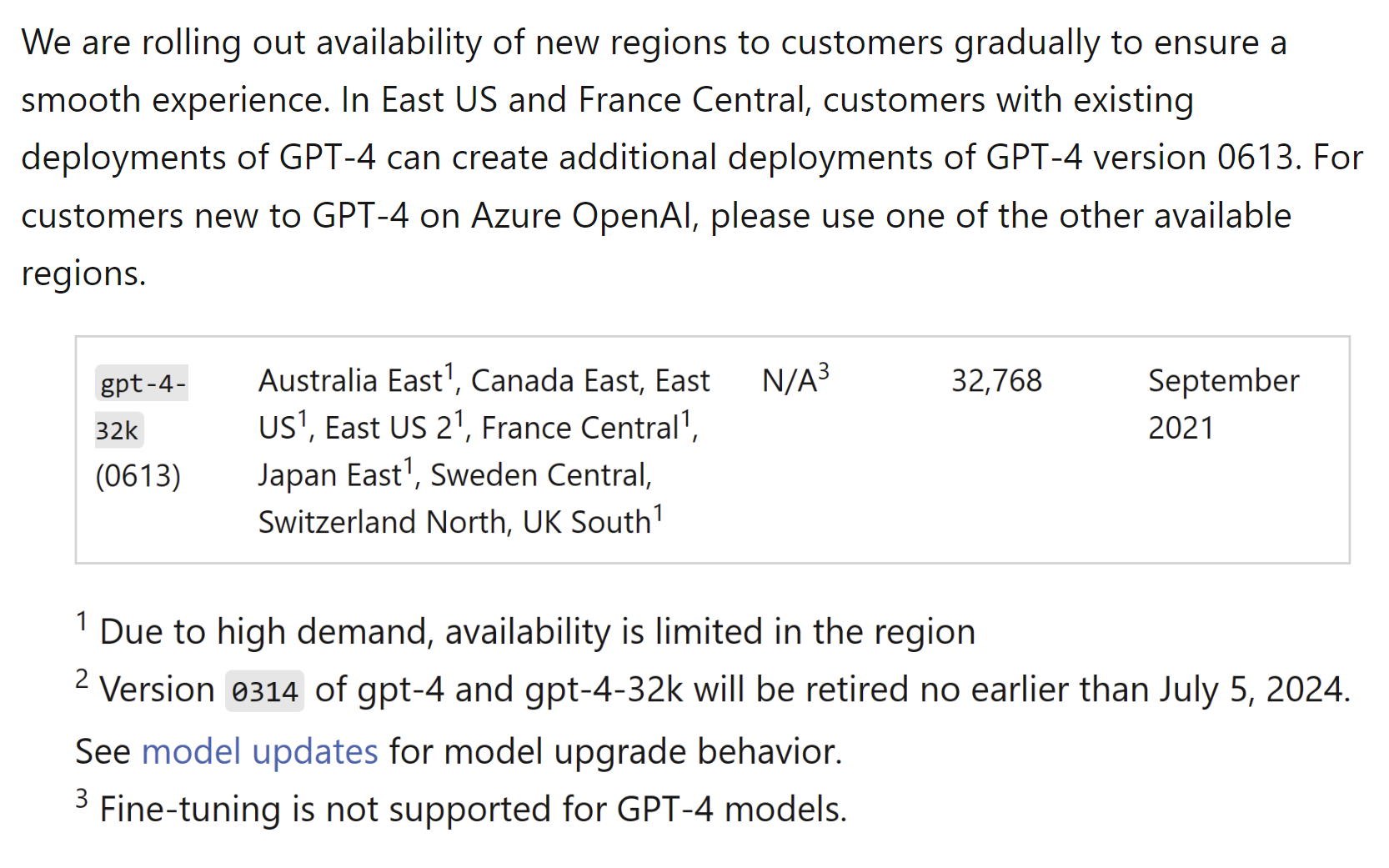 Availability of GPT4 models in East US - Microsoft Q&A