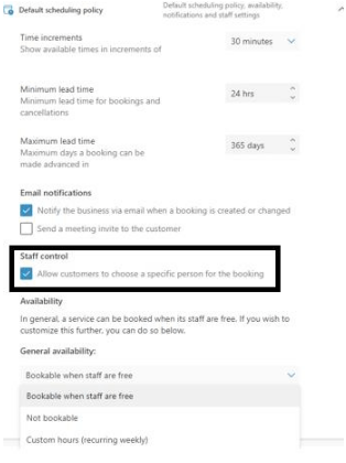 How do I remove the Select staff (optional) field from the Bookings ...