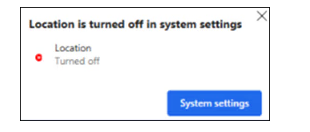 Word 'location is turned off in system settings' popup - Microsoft Q&A