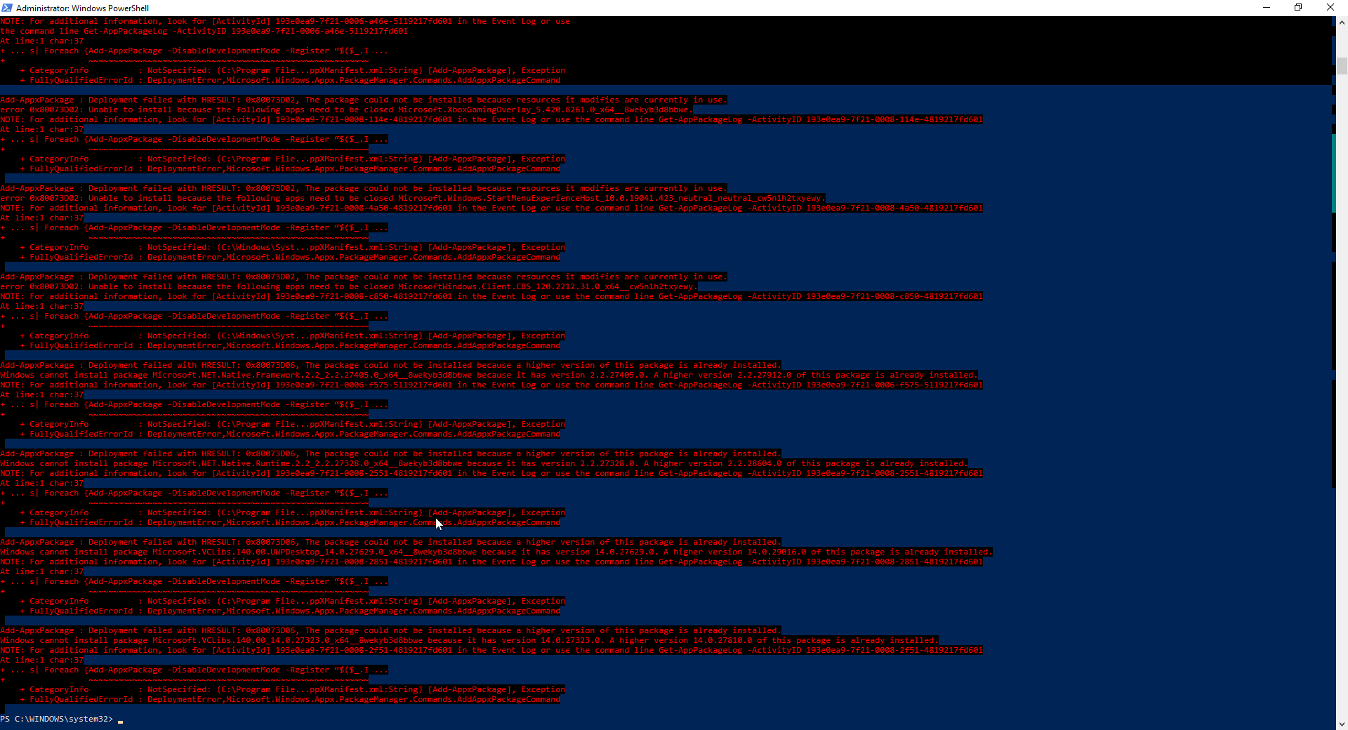 Downloads & Updates just shows a spinning icon. - Microsoft Q&A