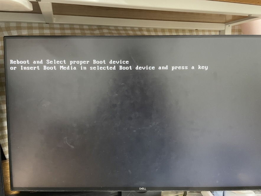 reboot and select proper boot device - Microsoft Q&A