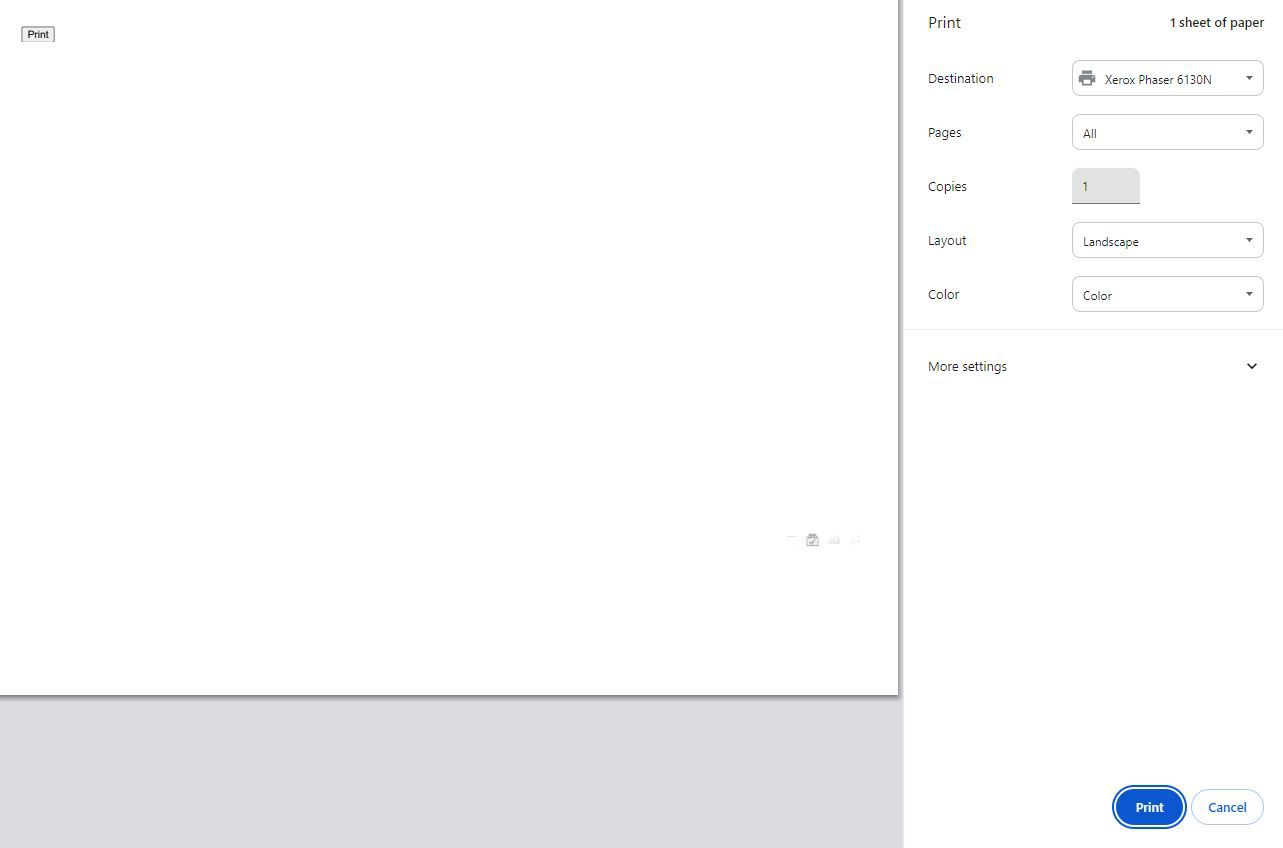 How to print an embedded iframe in html page from OneDrive (excel file)? - Microsoft Q&A