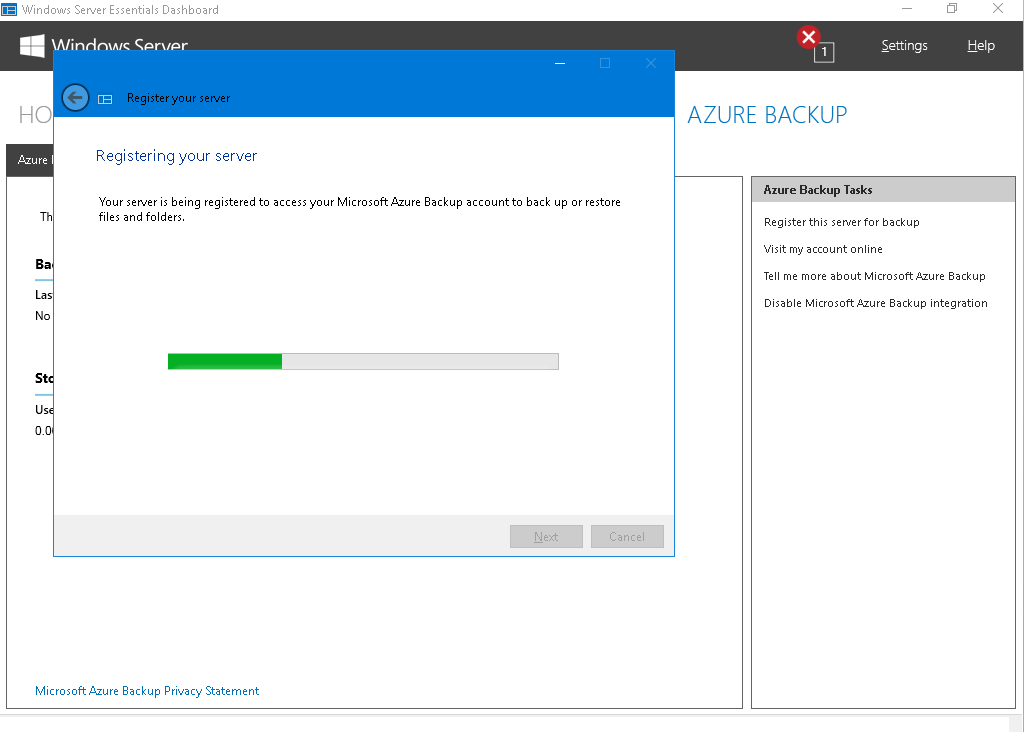 Windows Essentials 2016 Azure Backup Install Error 80040280 Microsoft Qanda 