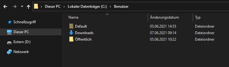 Downloads Pfad zu C:\Users\Username geändert - Microsoft Q&A
