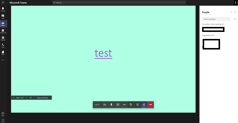 Turning off presenter view in powerpoint in MS teams - Microsoft Q&A