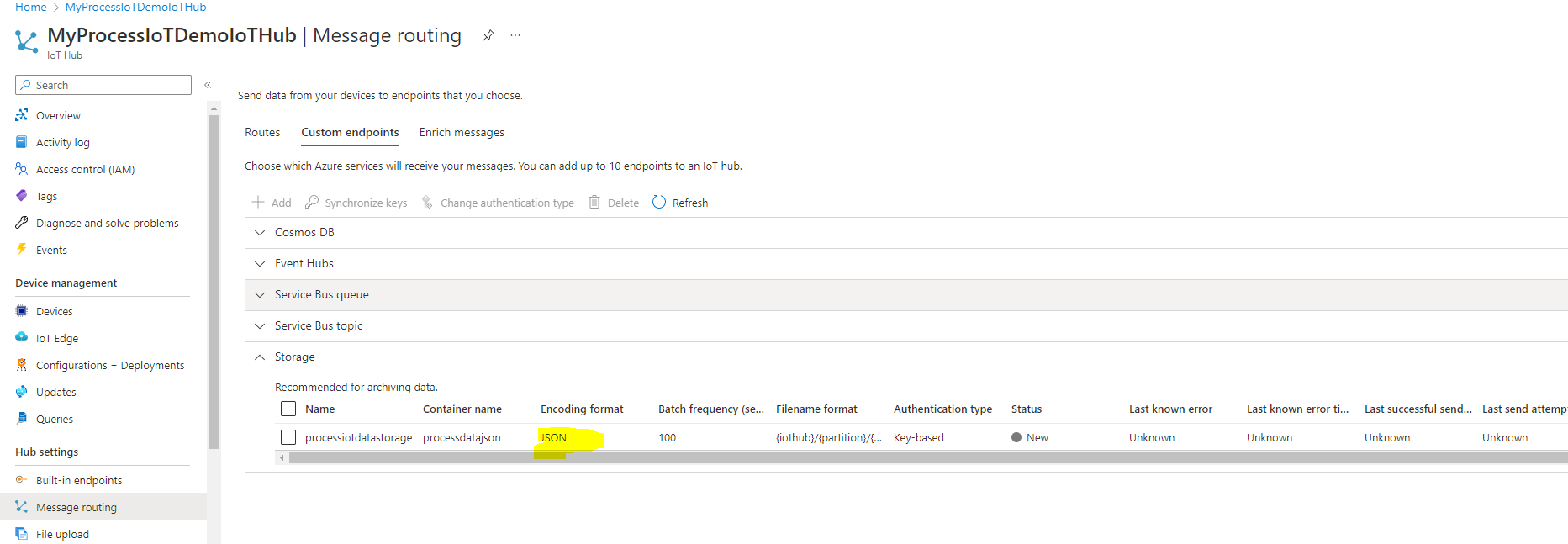 Iot Hub Use Iot Trigger To Convert Avro Message To Readable Blob 3210