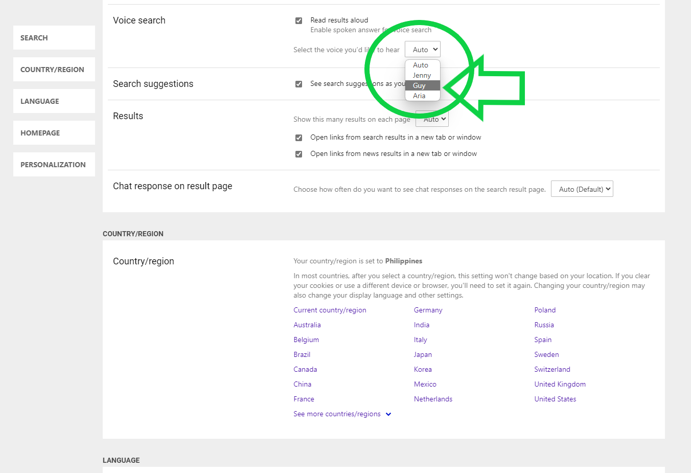 How to change voice of New bing AI assistant - Microsoft Q&A
