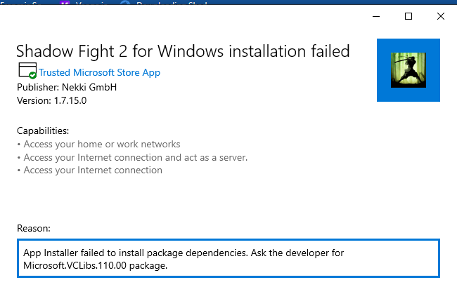how do you install the Microsoft.VCLibs.110.00 package - Microsoft Q&A