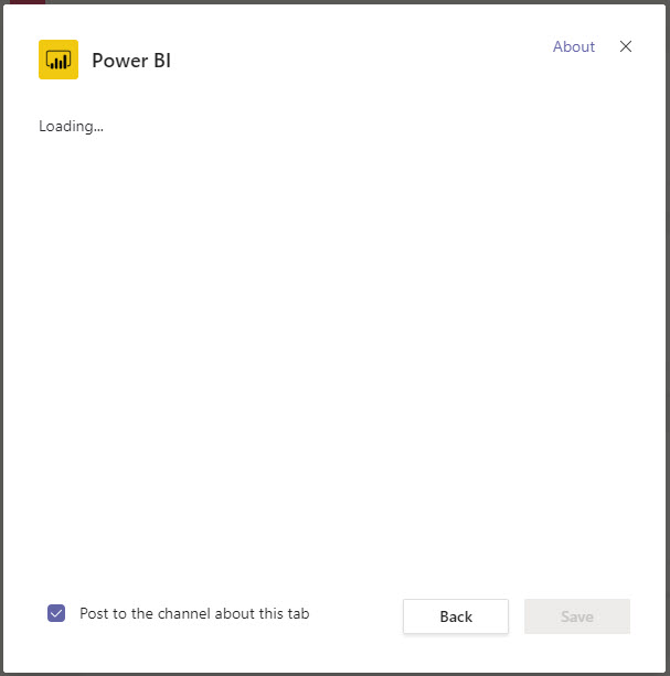 SOLVED: Power BI tab in MS Teams stuck "loading" - Microsoft Q&A