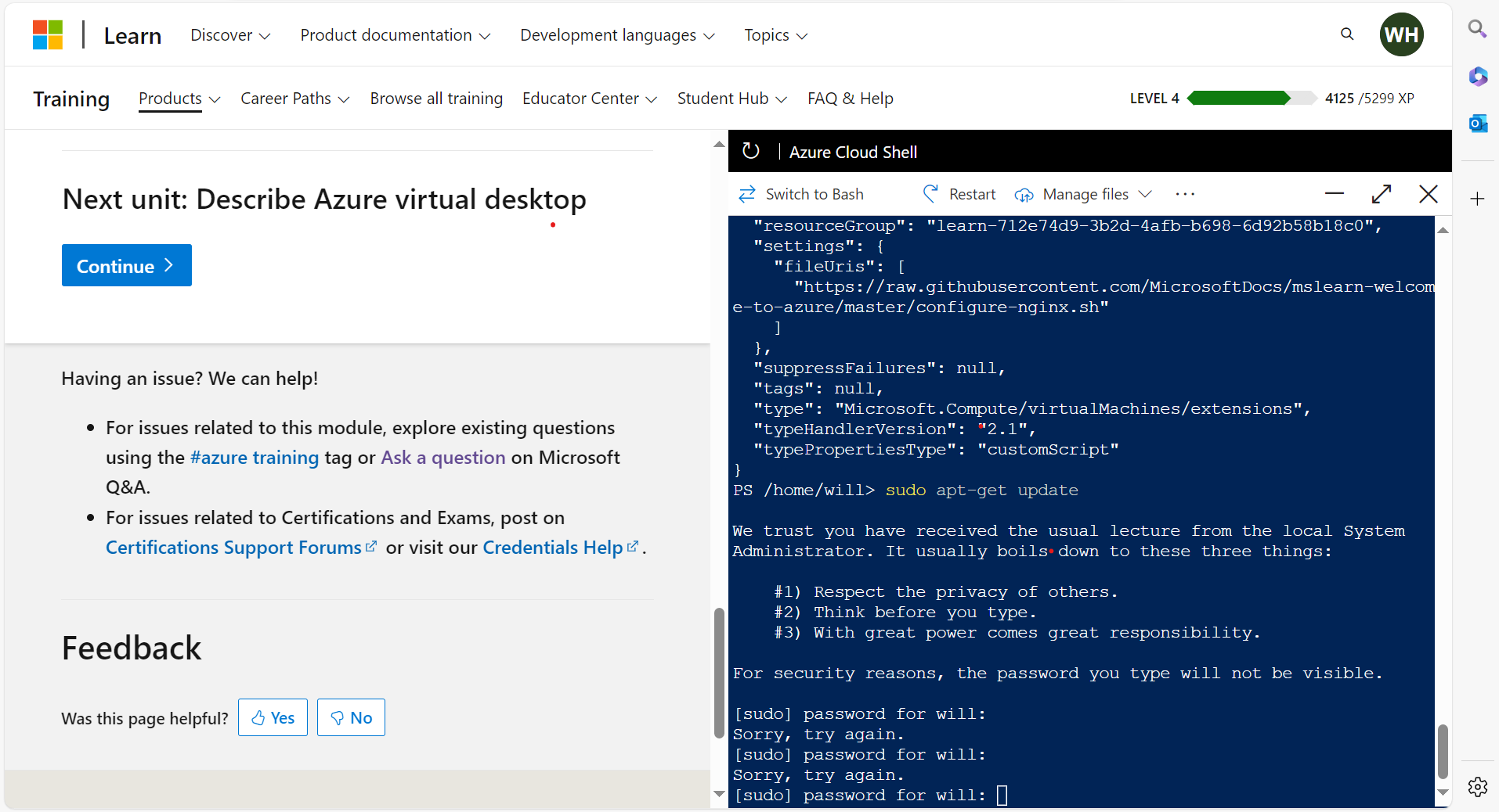How to locate password for VM you created on Azure CLI? - Microsoft Q&A