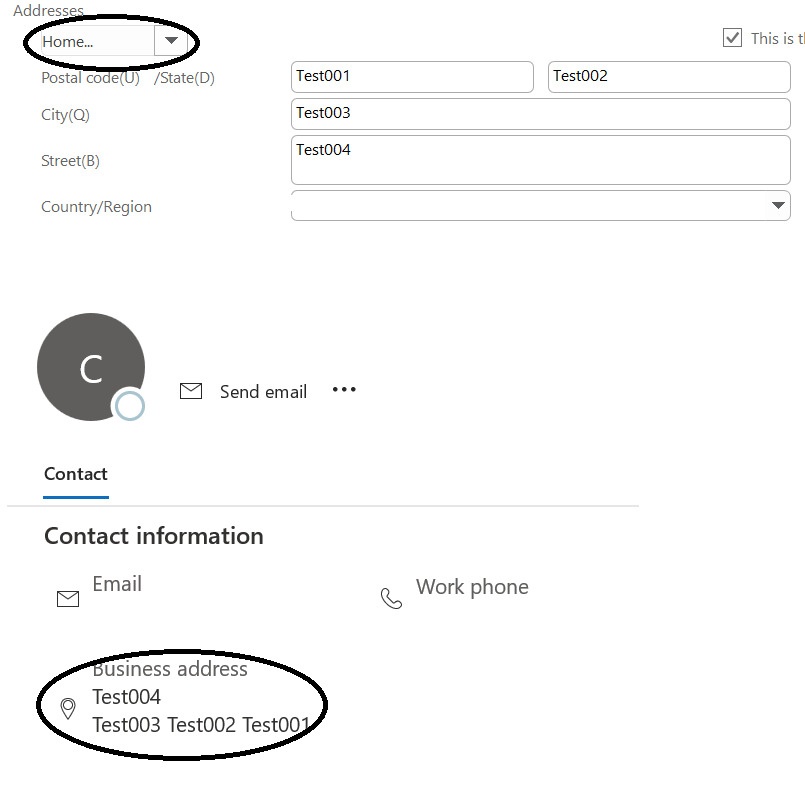 Home Addresses not displaying in Outlook 365 - Microsoft Q&A