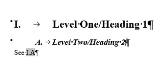 Word - Cross-references NOT showing context when selecting Headings ...