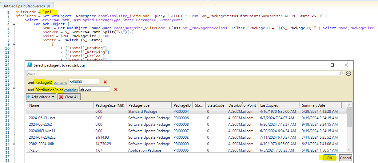 Powershell command to redistribute the content - Microsoft Q&A