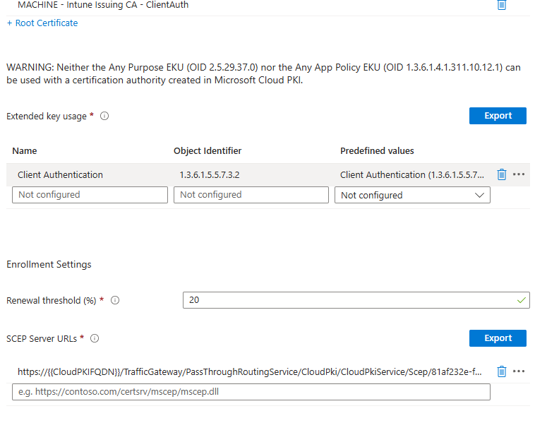 Intune Cloud PKI SCEP Cert and Microsoft NPS - Microsoft Q&A