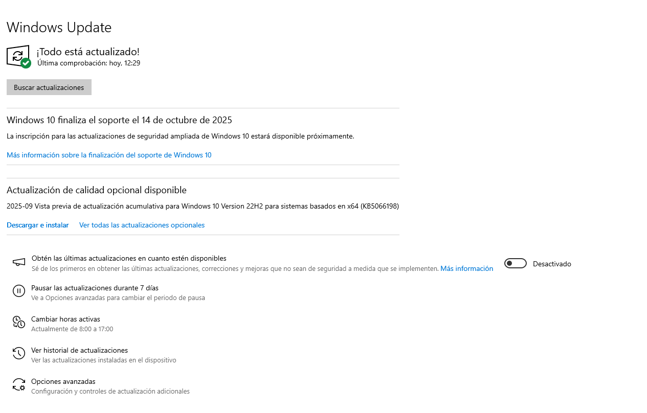 No me aparece la inscripción del programa ESU de Windows 10 para ...