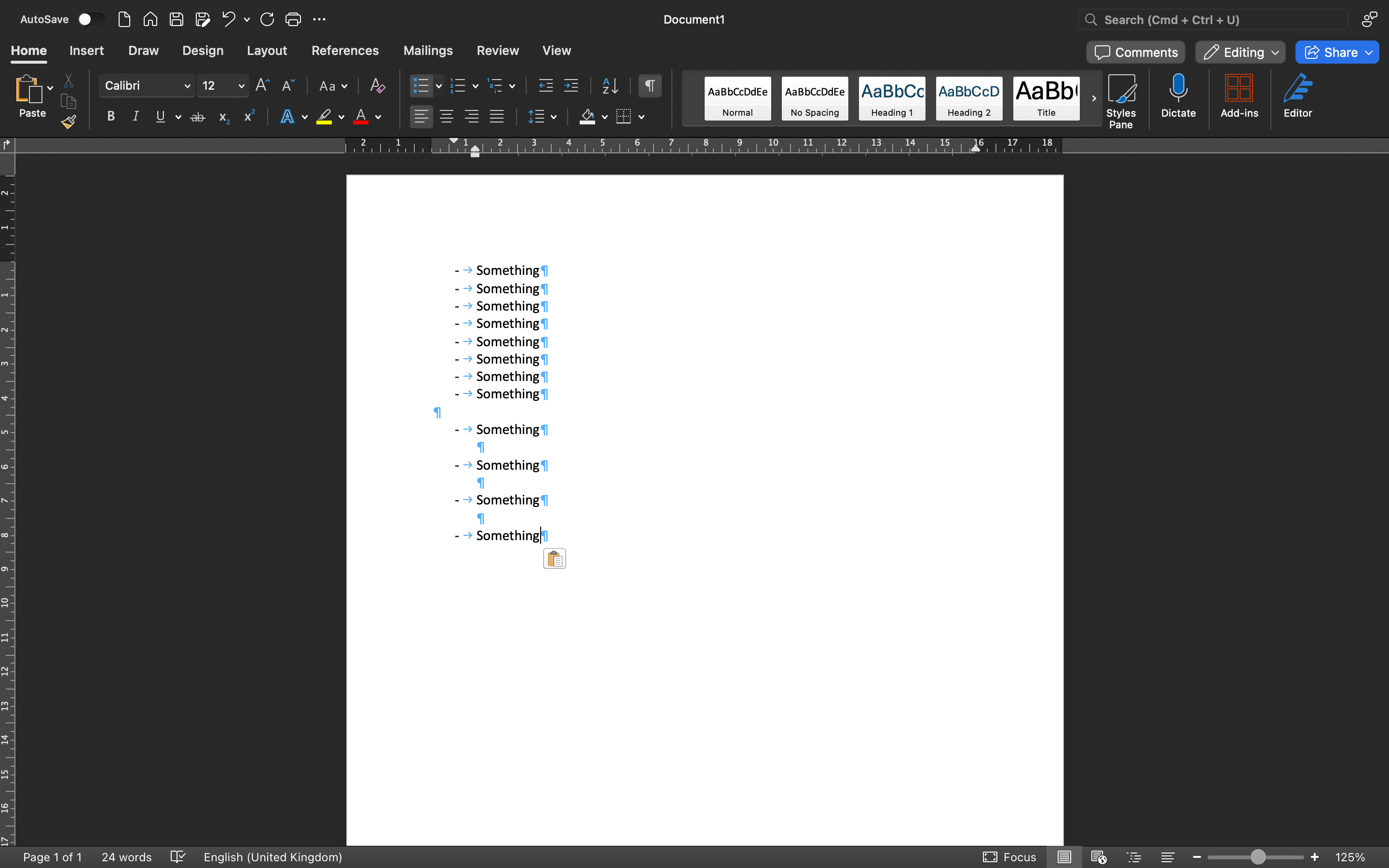 How to stop automatic format of dot point list new line after a list of ...