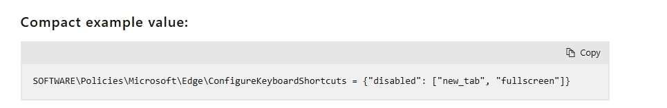 Disable CTRL+SHIFT+S Shortcut in Edge - Microsoft Q&A