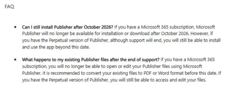 Why is Publisher being retired??? - Microsoft Q&A