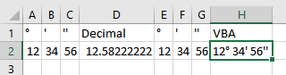Decimal degrees to DMS in Excel - Microsoft Q&A