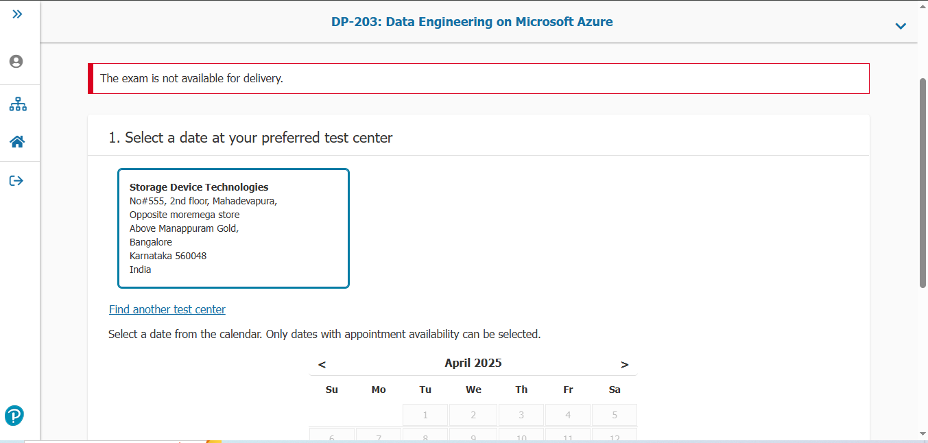 I would like to book an DP-203 exam appointment in some day next month ...