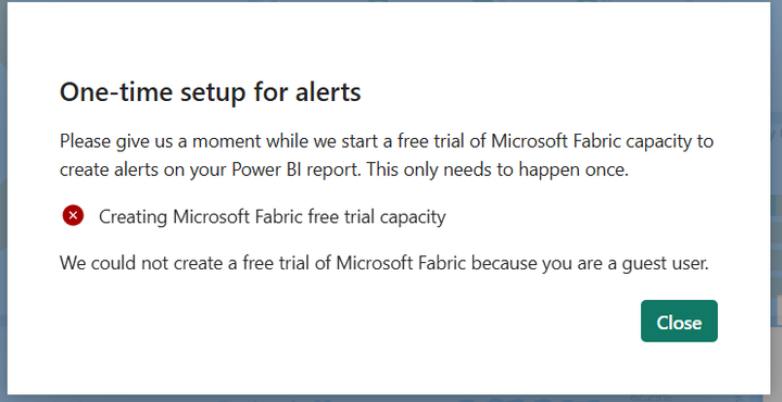 Setting Alerts In Power BI Report - Microsoft Q&A