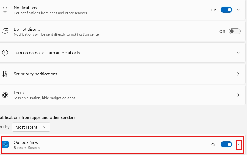 Outlook email notifications now appearing on bottom right-hand side of ...