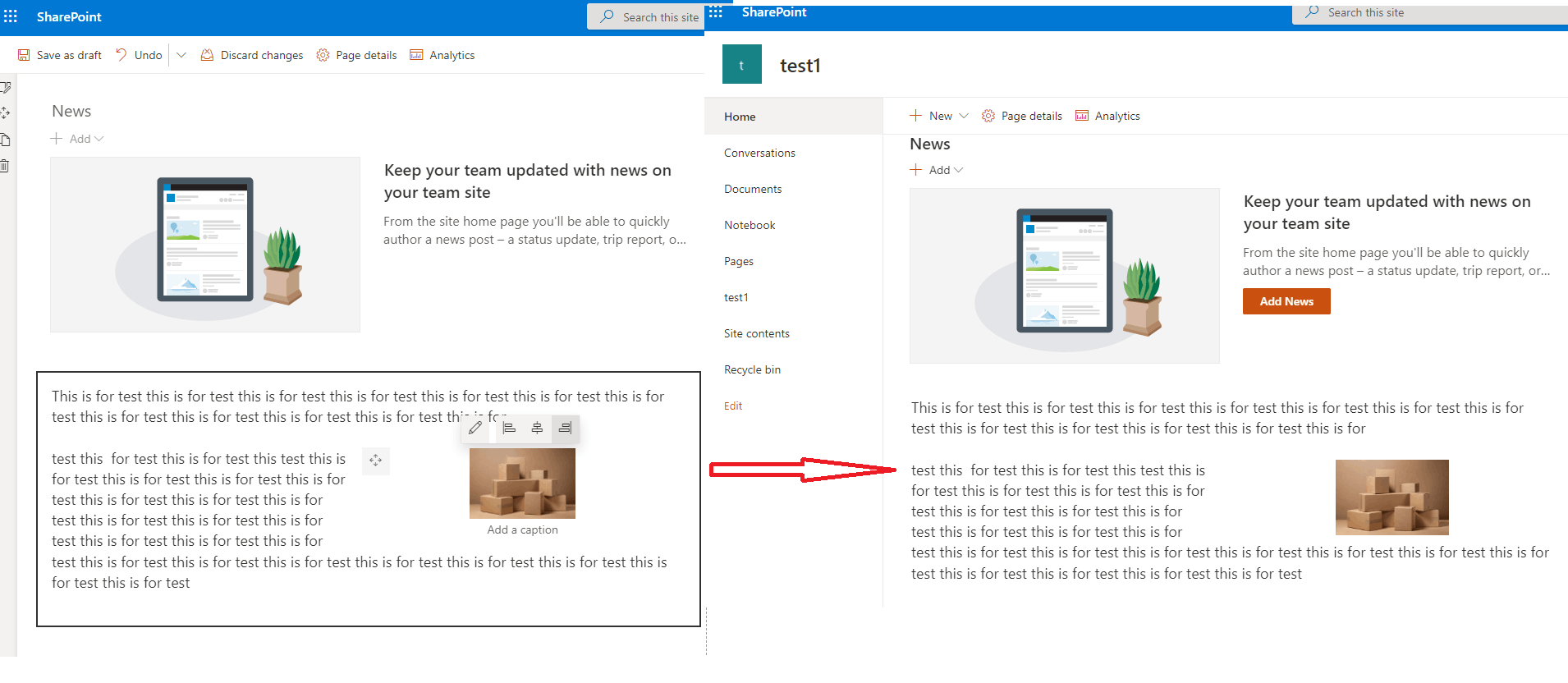 SharePoint Photos Not Formatting Properly - Microsoft Q&A