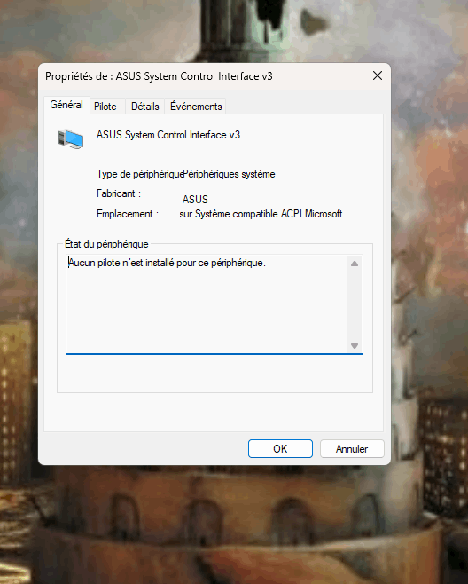 ASUS system control interface v3 - Microsoft Q&A