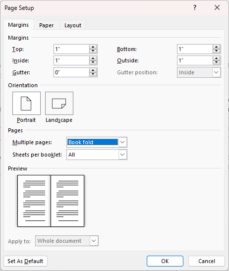 My Word Document Is printing facing pages out of order - Microsoft Q&A
