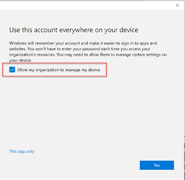 how to allow my organization to manage my device? - Microsoft Q&A