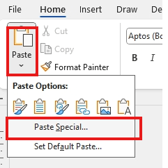 How can I get outlined/boxed text in Excel to copy and paste into Word ...