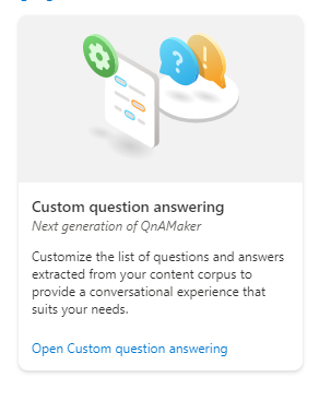 Is there any way to deploy custom question answering cognitive service ...