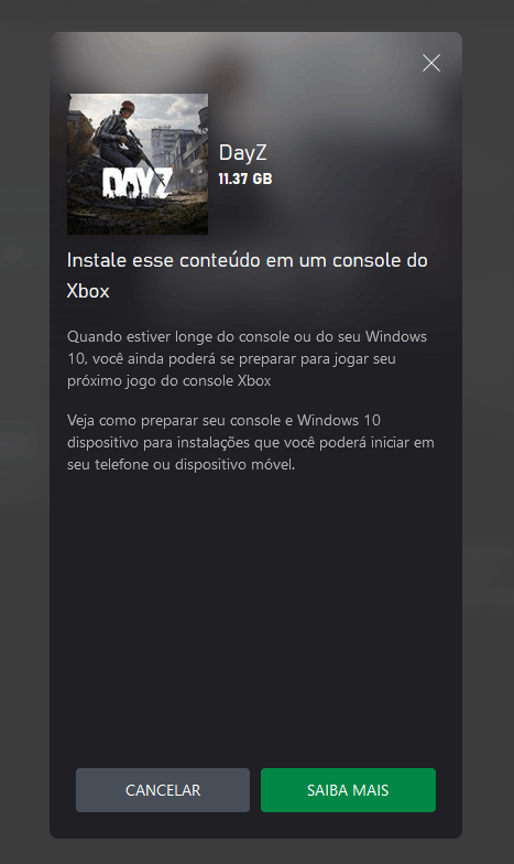 Minha game pass não deu acesso ao dayz nem na microsoft nem na xbox ...
