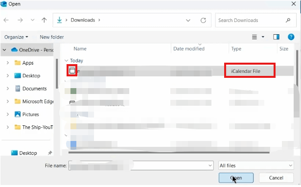 Has ANYONE had ANY success importing an .ics calendar file from Old-Outlook to New OutaLuck ...