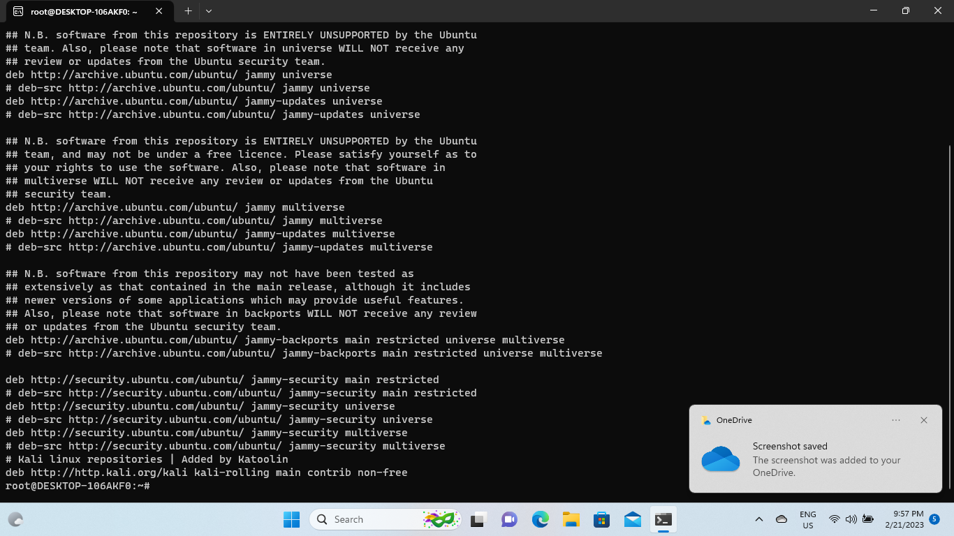 Windows Subsystem for Linux fix broken packages - Microsoft Q&A