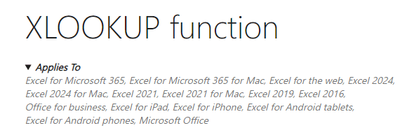 I can't find XLOOKUP - Microsoft Q&A