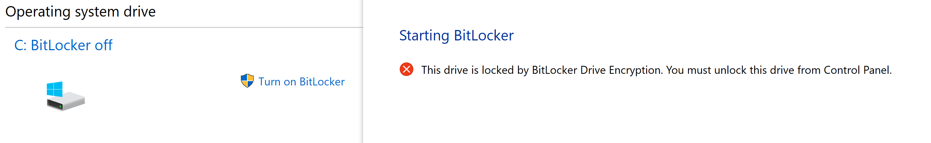 Bitlocker status is incorrect - Microsoft Q&A