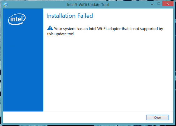 Intel(R) WiDi Update Tool - Microsoft Q&A