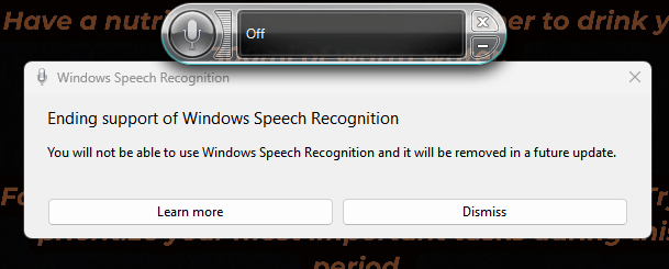 How to remove Speech Recognition On Windows 11? - Microsoft Q&A